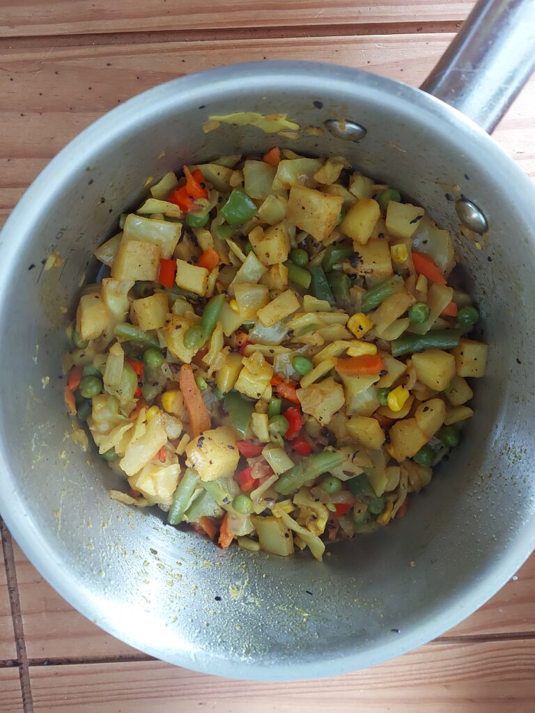 Base Vegetables Recipe Card - Indian Restaurant Recipes