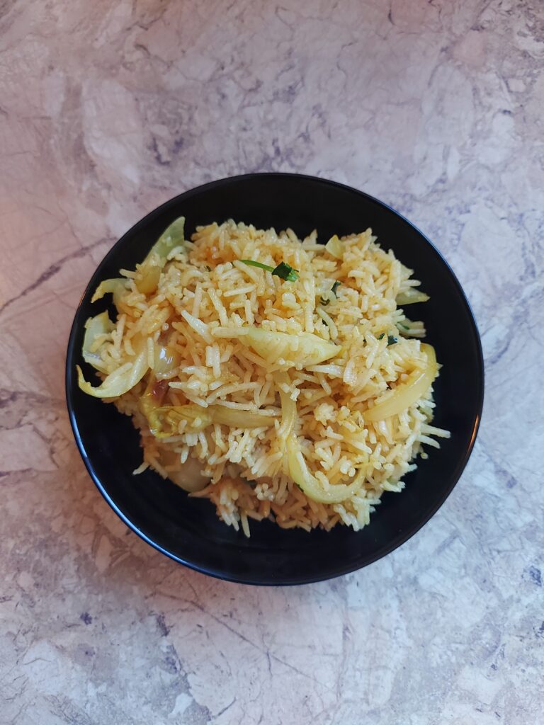 Fried Rice Recipe Card - Indian Restaurant Recipes